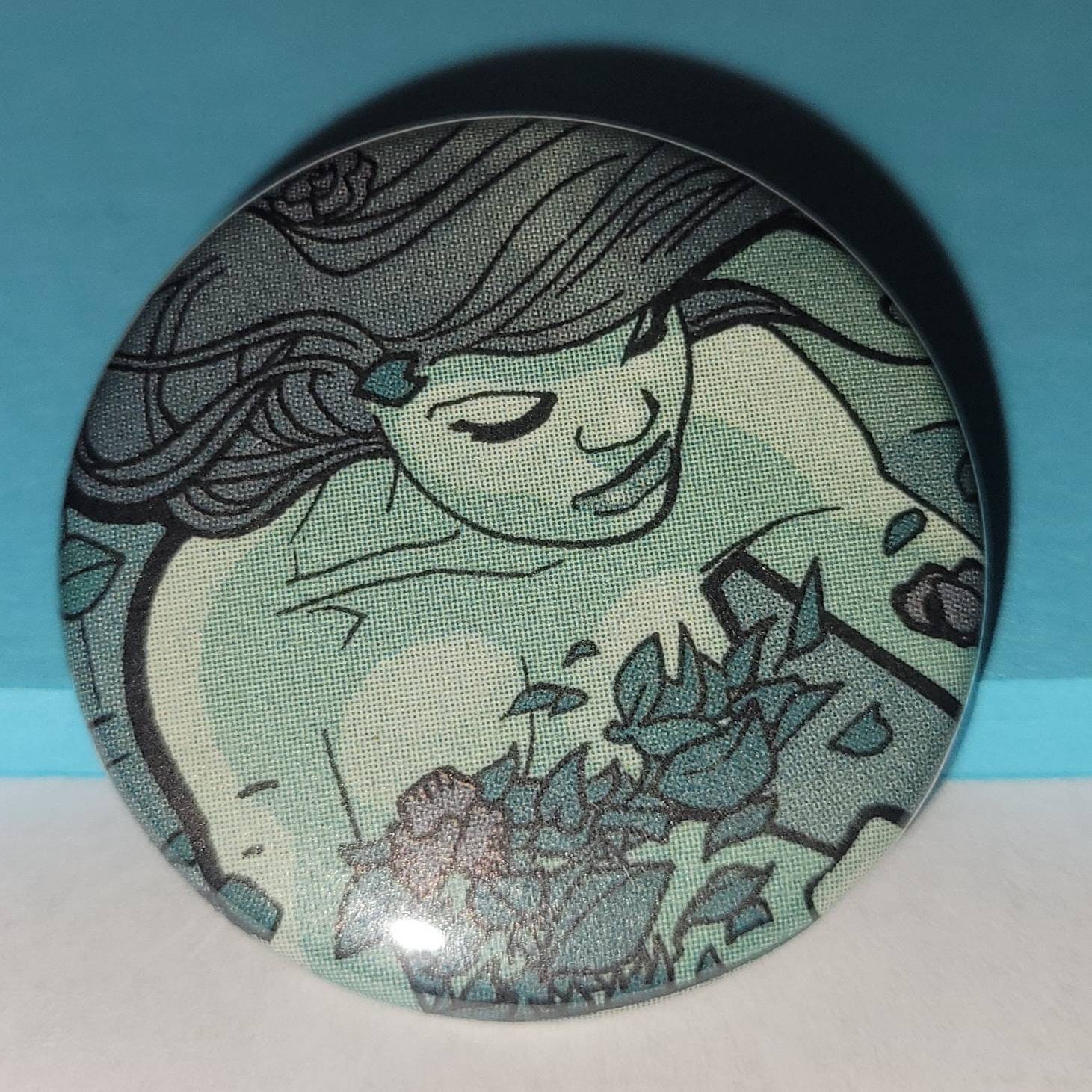Comic Book Button// Poison Ivy