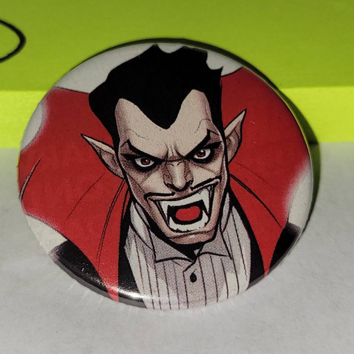 Comic Book Button// Dracula