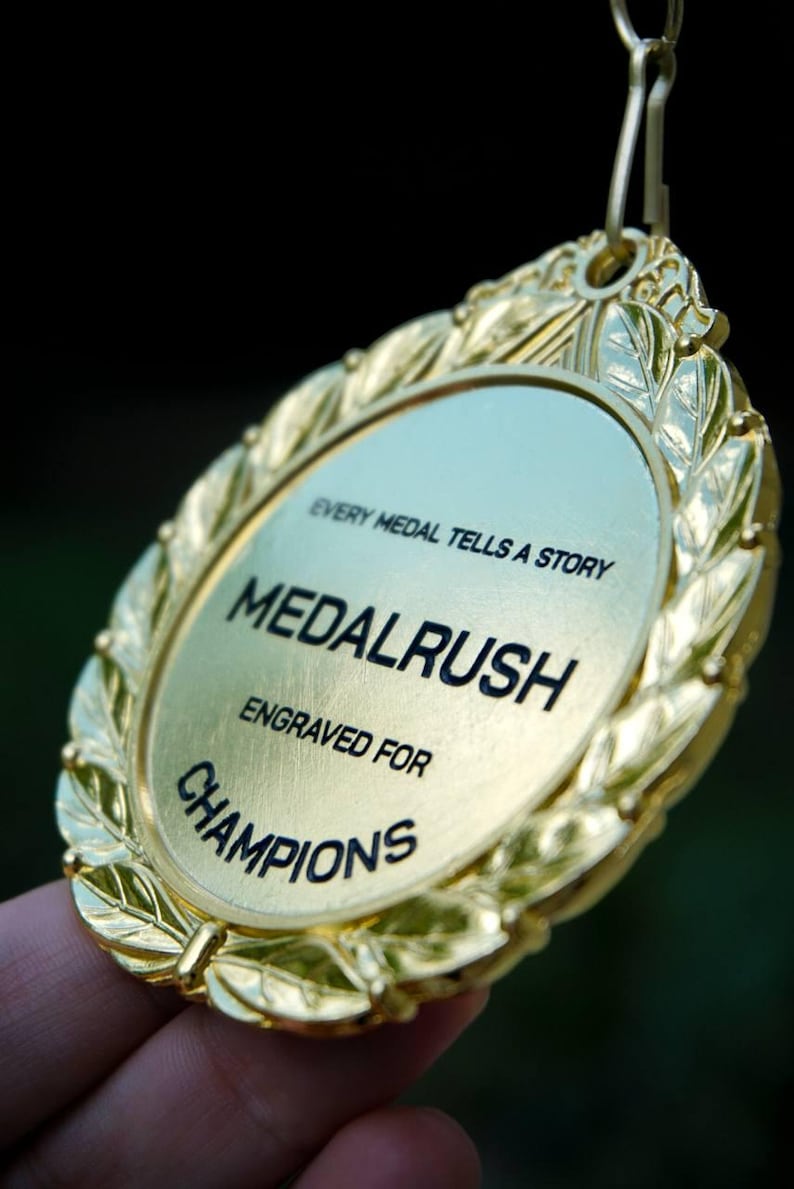 Custom Engraved Medal: Gold, Silver or Bronze Achievement Award With ...