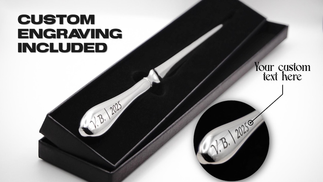 Custom Engraved Letter Opener, Personalized Desk Accessory, Minimalist ...