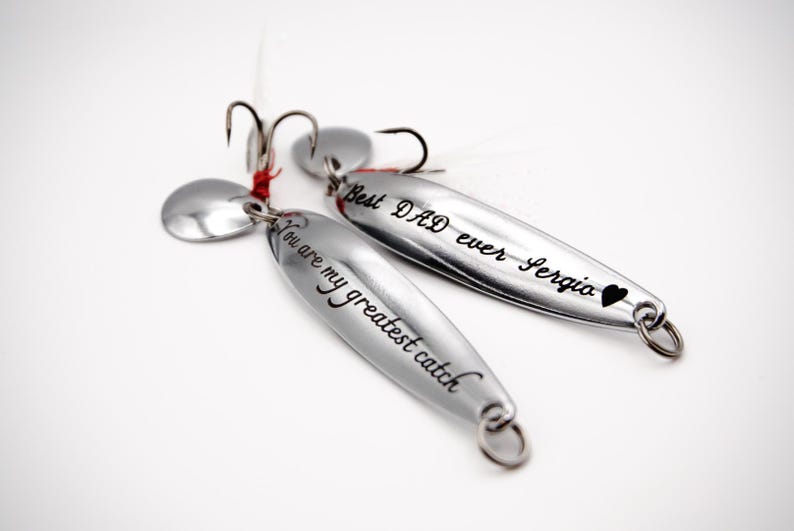 Engraved Fishing Lure With Rustic Wood Gift Box - Personalized Keepsake ...