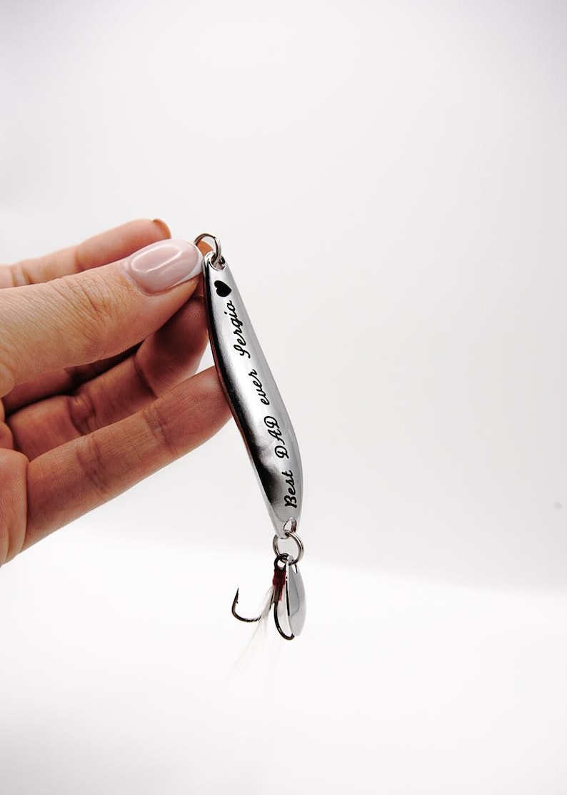 Engraved Fishing Lure With Rustic Wood Gift Box - Personalized Keepsake ...