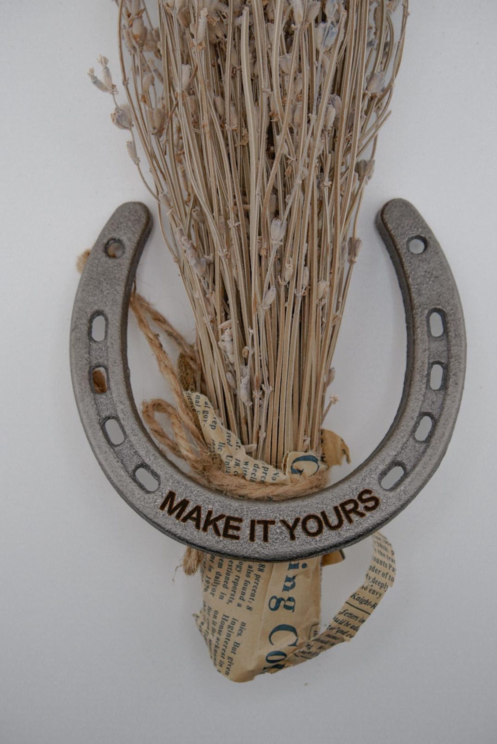 Engraved Cast Iron Horseshoe – Personalized Home Blessing Decor, Rustic ...