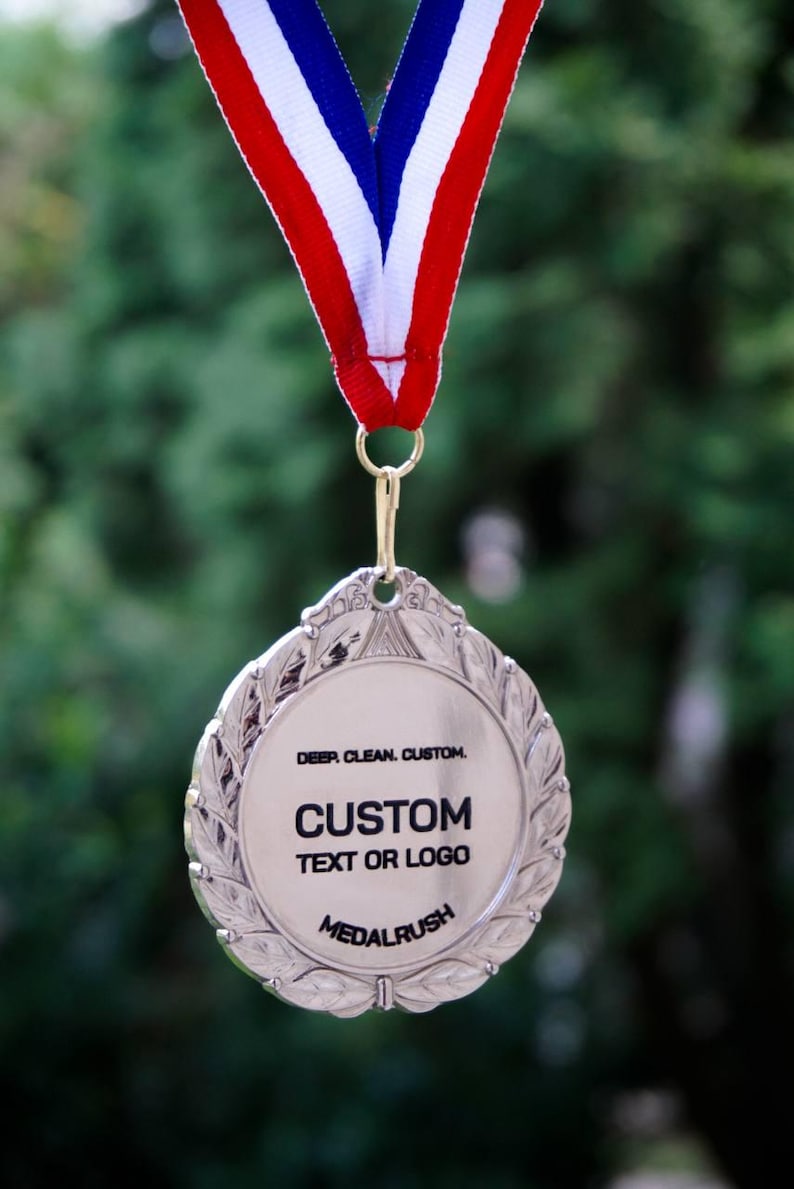 Custom Engraved Medal: Gold, Silver or Bronze Achievement Award With ...