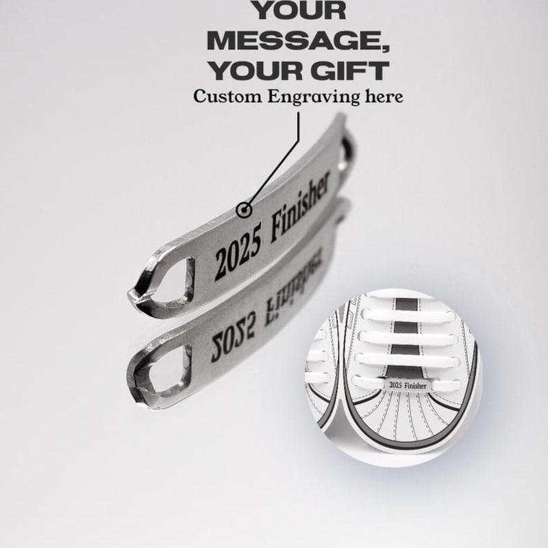 Shoe Lace Tag Engraved - Etsy