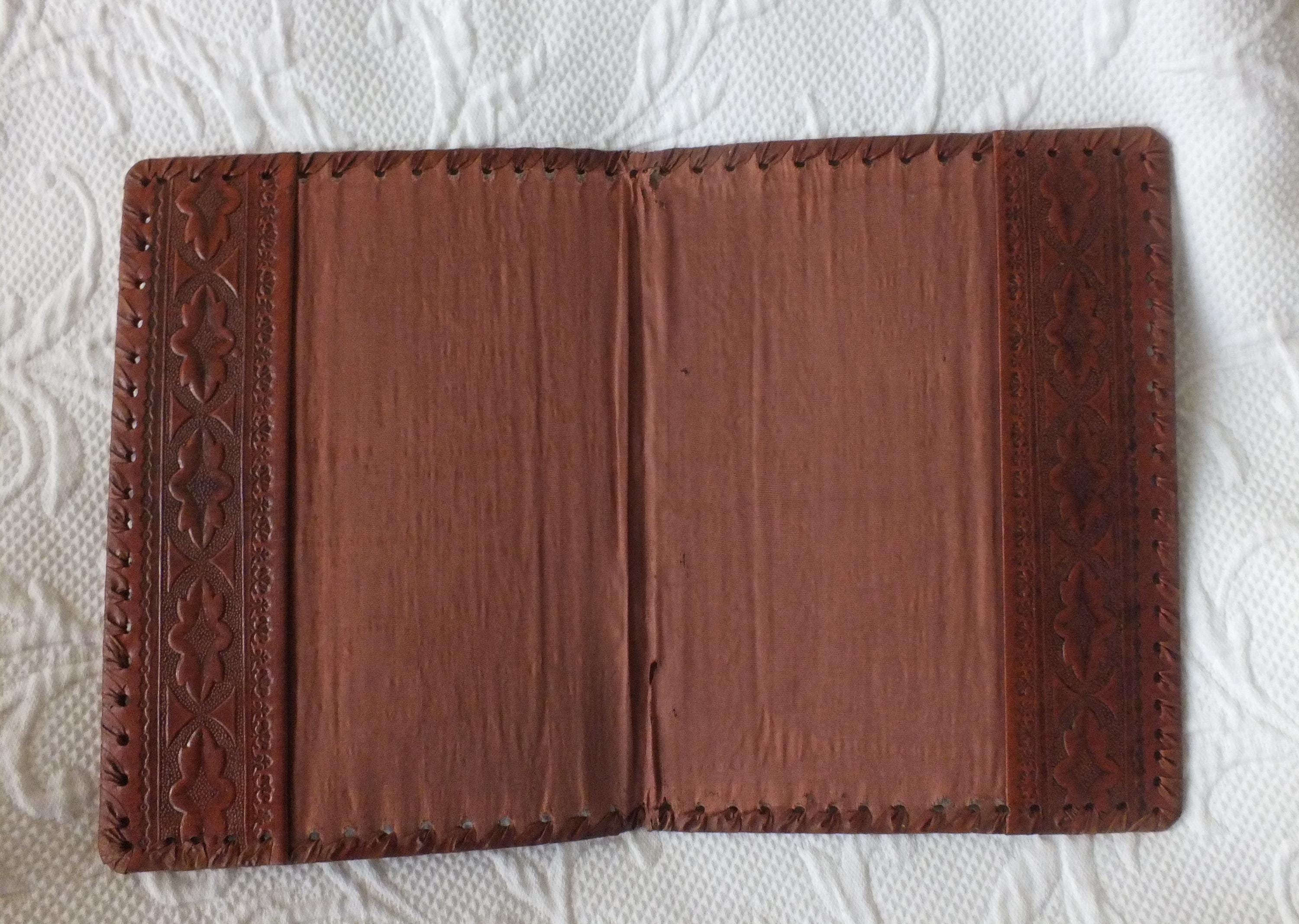 Beautiful Vintage Spanish Leather Book Cover Collectible - Etsy