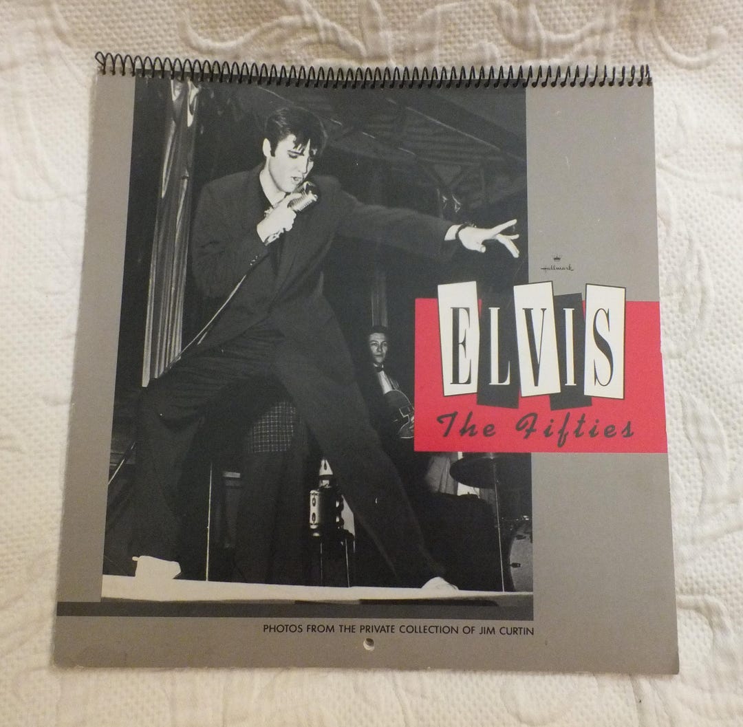 Vintage Elvis Presley Calendar the Fifties (1992 Calendar) Collectible ...