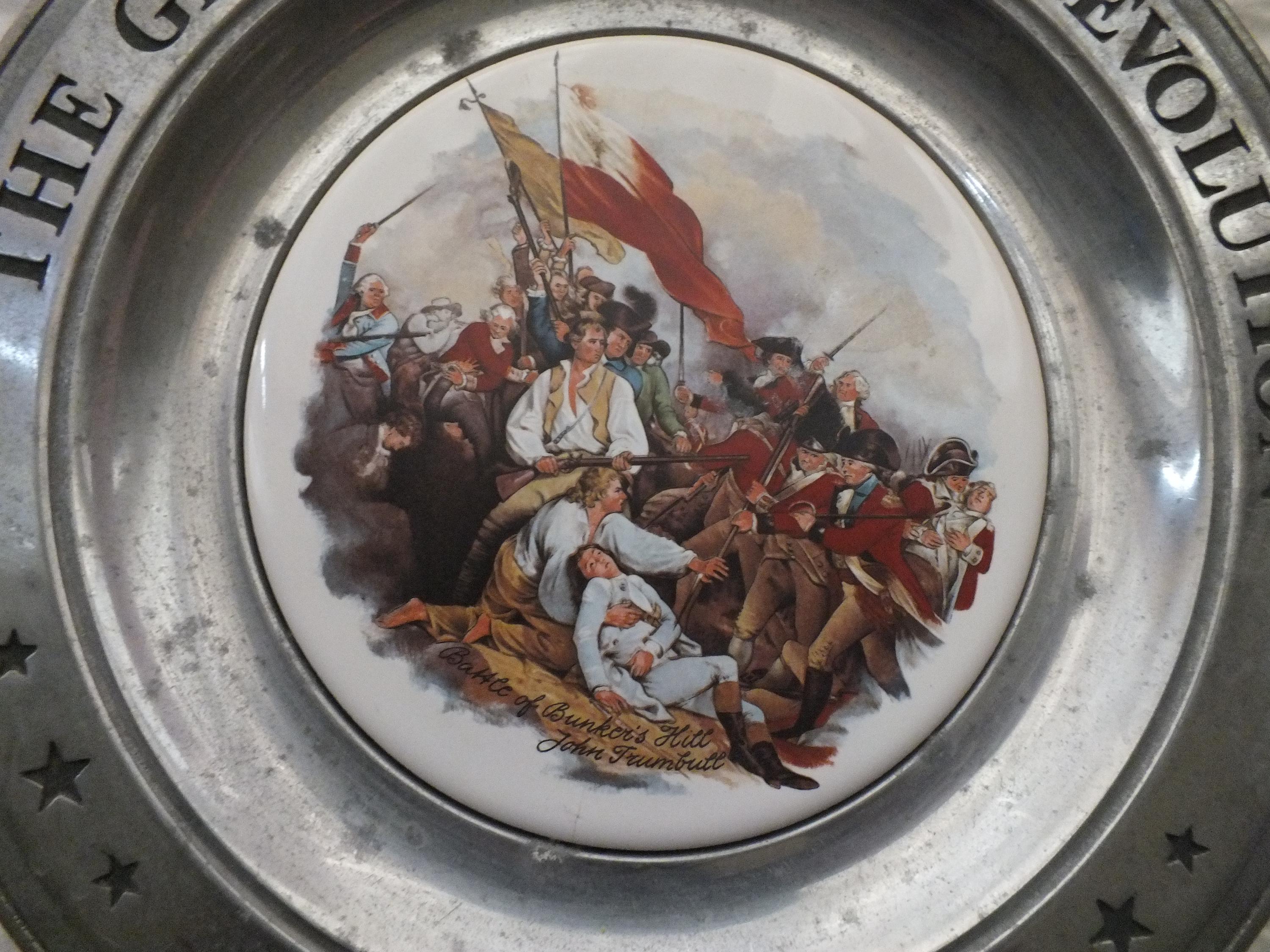The Great American Revolution 1776 Vintage Collectible Plate Pewter ...