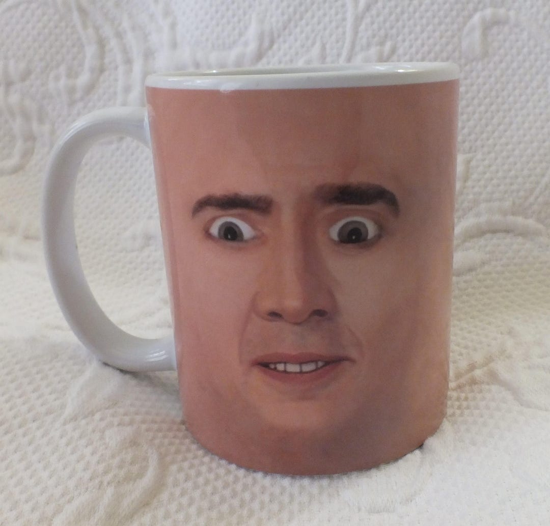 Nicolas Cage Mug Gag Gift Ceramic Mug Humorous Cup - Etsy