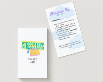 Grounding Technique Cards for Anxiety – Stress Relief Keychain for ...