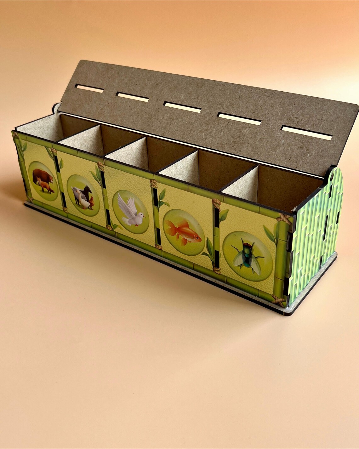 Montessori Animal Sorting Box – Wooden Classification Game With 40 ...