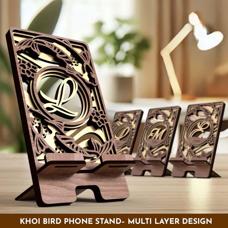 5 Nature Designs, 104 Monogram Phone Bundle, Laser Cut Svg Files ...