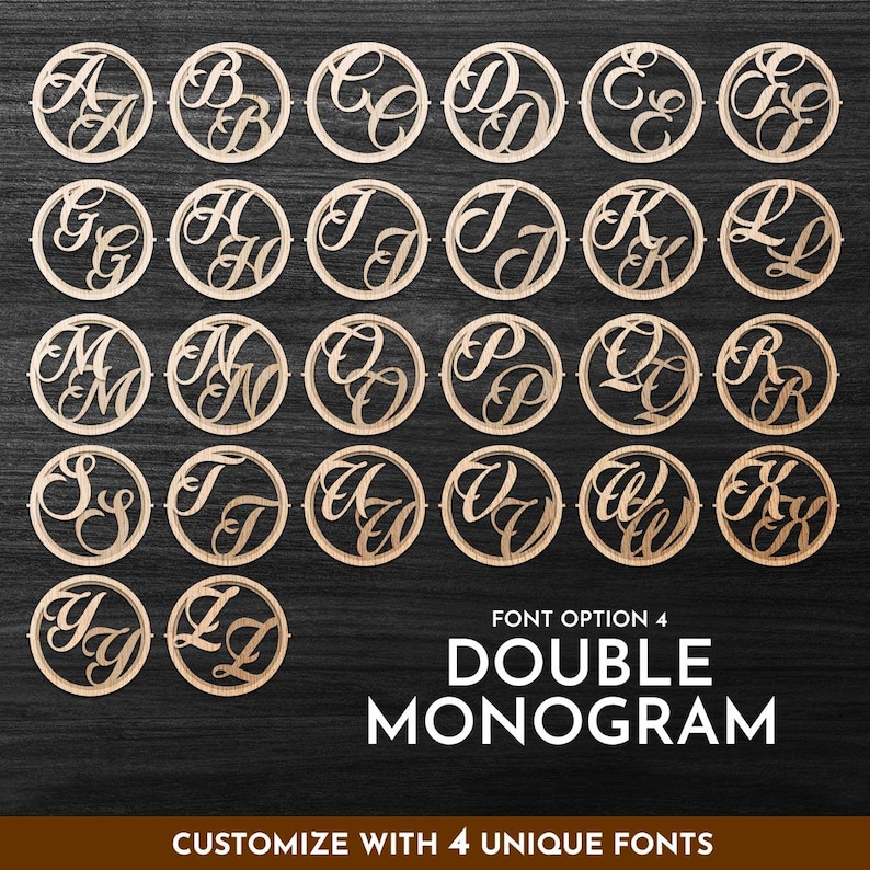 Swap Ring Bundle 01, SVG Font Bundle , 4 Fonts, 104 Letters, Alphabet ...