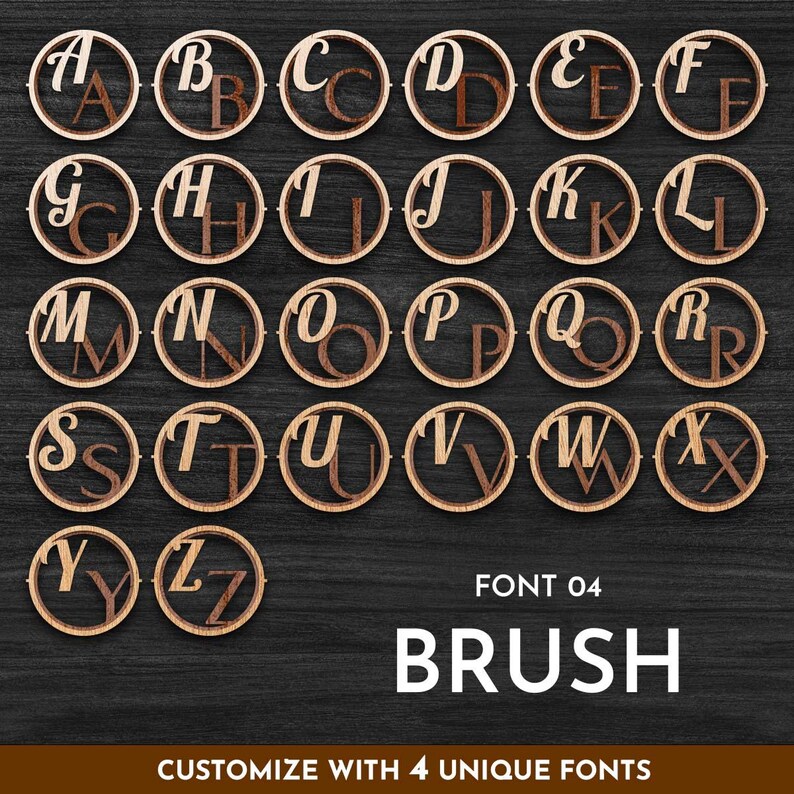 Swap Ring Bundle 05, SVG Font Bundle , Double Monograms, 4 Fonts, 104 ...