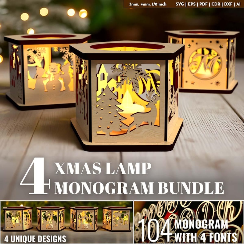 Lamps Table Wooden - Etsy