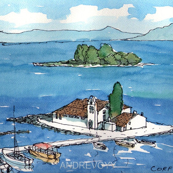 Corfu Greece - Etsy