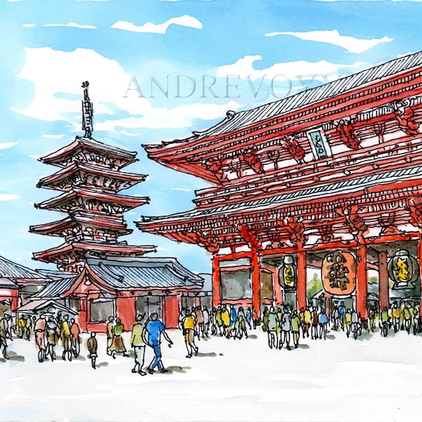 Japanese Drawing - Etsy