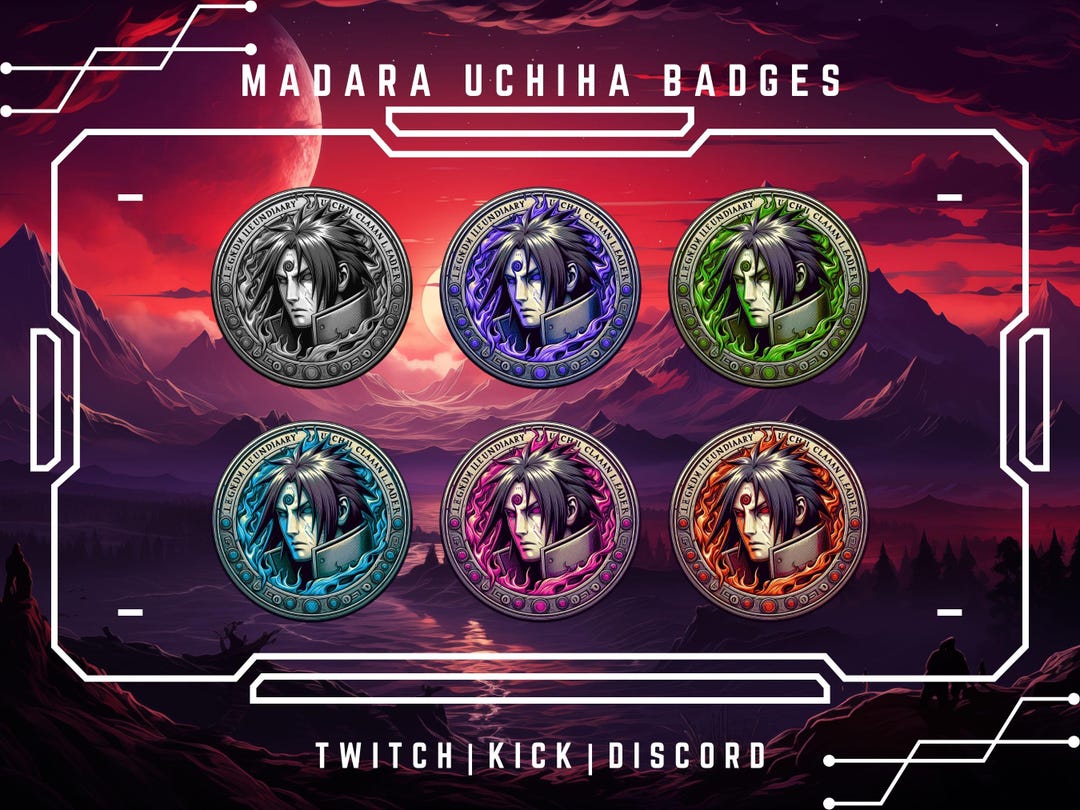 6x Character Sub Badges | Twitch | Youtube | Discord | Bit Badges ...