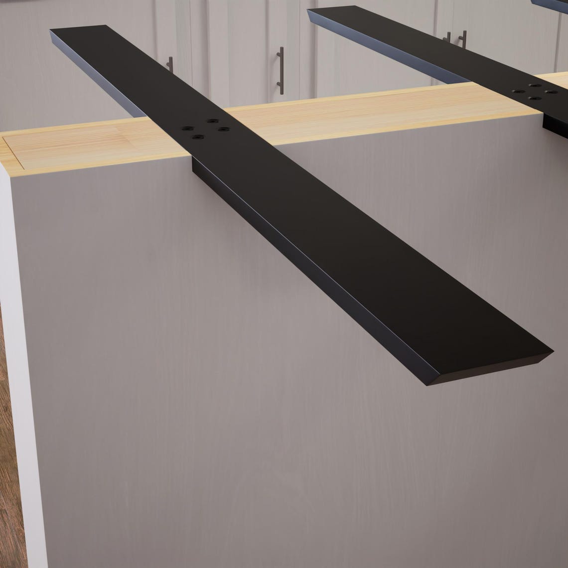 The Original™ Flat Wall Countertop Support Bracket in Industrial ...