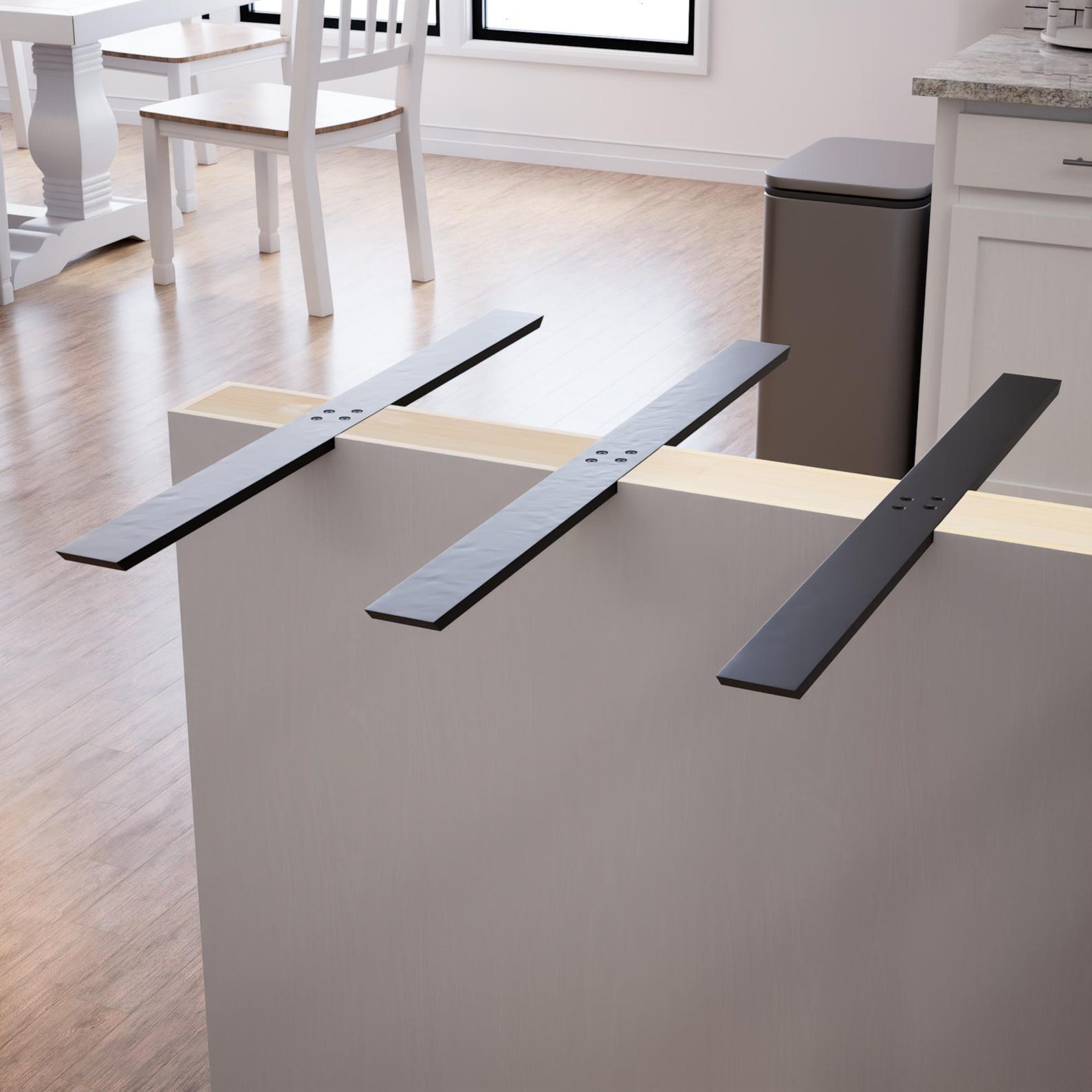 The Original™ Flat Wall Countertop Support Bracket in Industrial ...