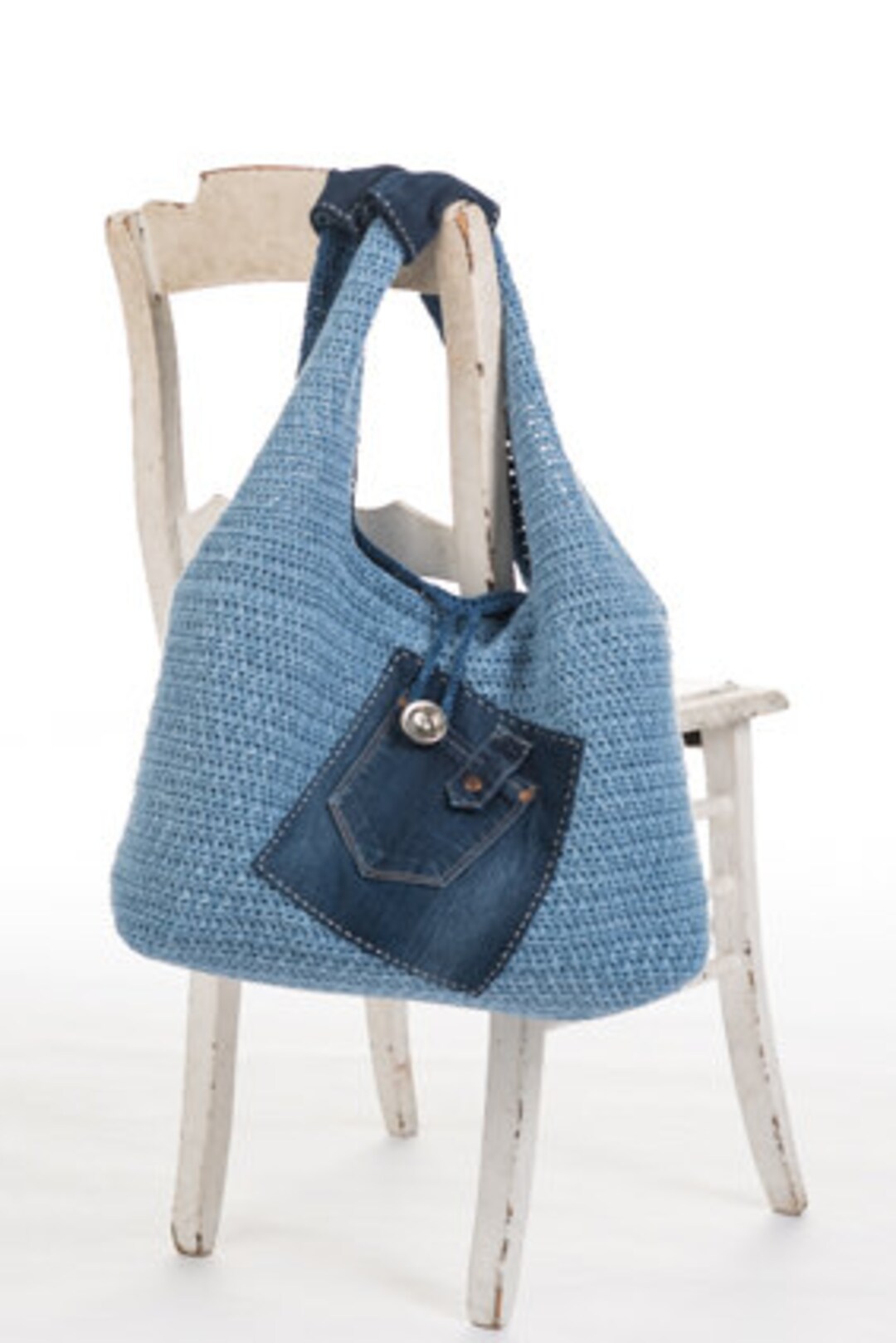 Crochet Pattern : Denim Shouder Bag - Etsy