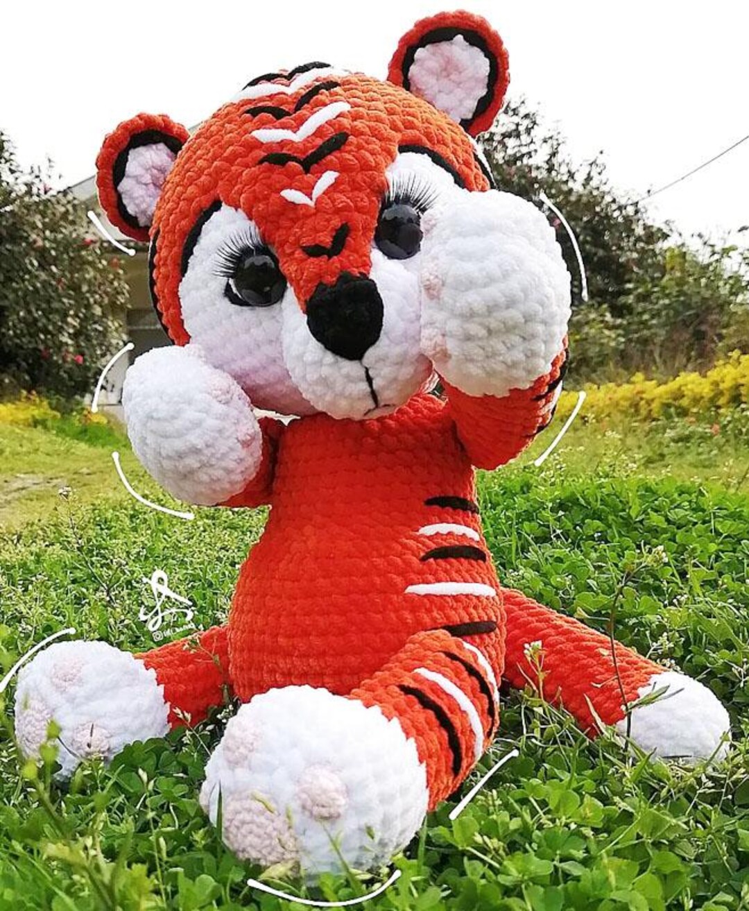 Tiger Baby Plush Toy, Stuffed Animal, Cute Nursery Decor, Adorable Baby ...
