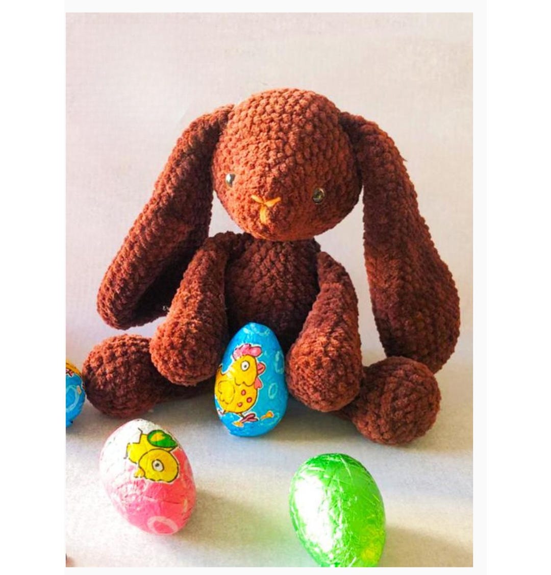 Long Eared Brown Rabbit Plush Toy | Soft Stuffed Animal | Cute Bunny ...