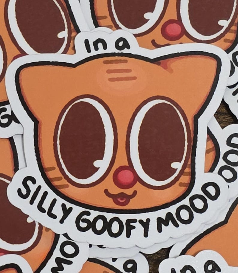In a Silly Goofy Mood Sticker - Etsy