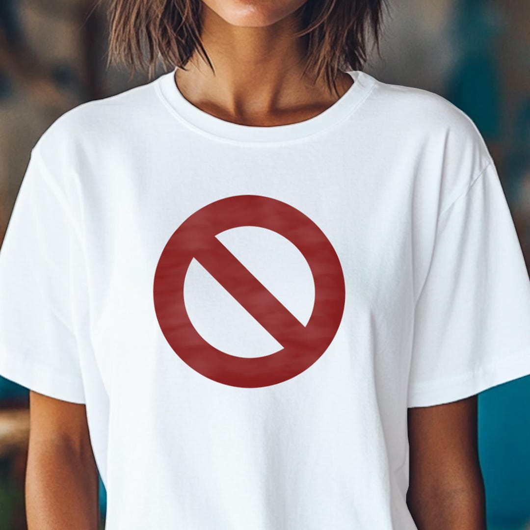 No Way Sign T-shirt With Unique Design, Perfect for Summer Style ...