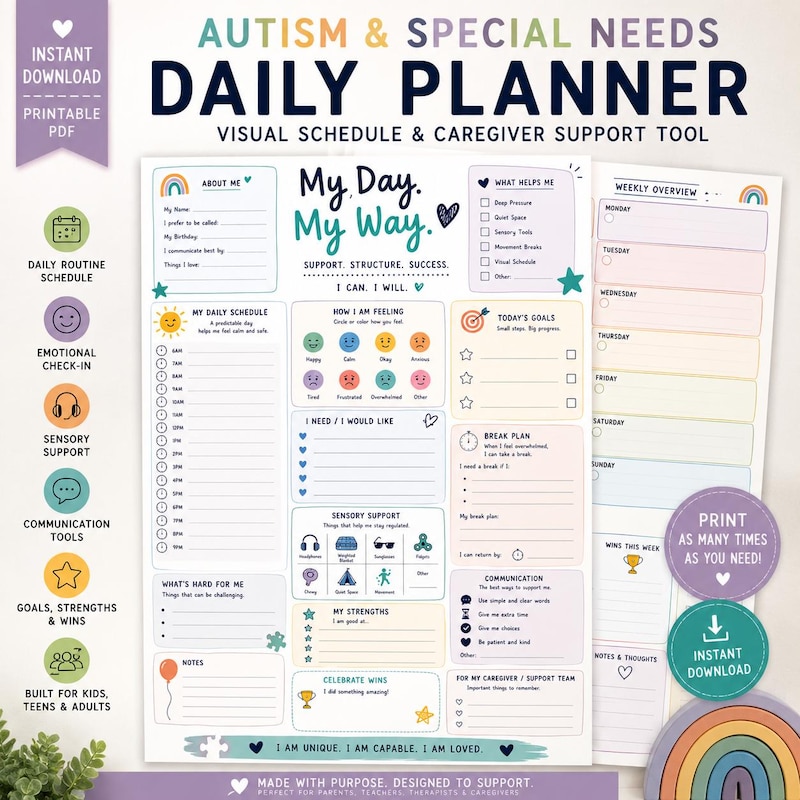 Autism Planner - Etsy UK