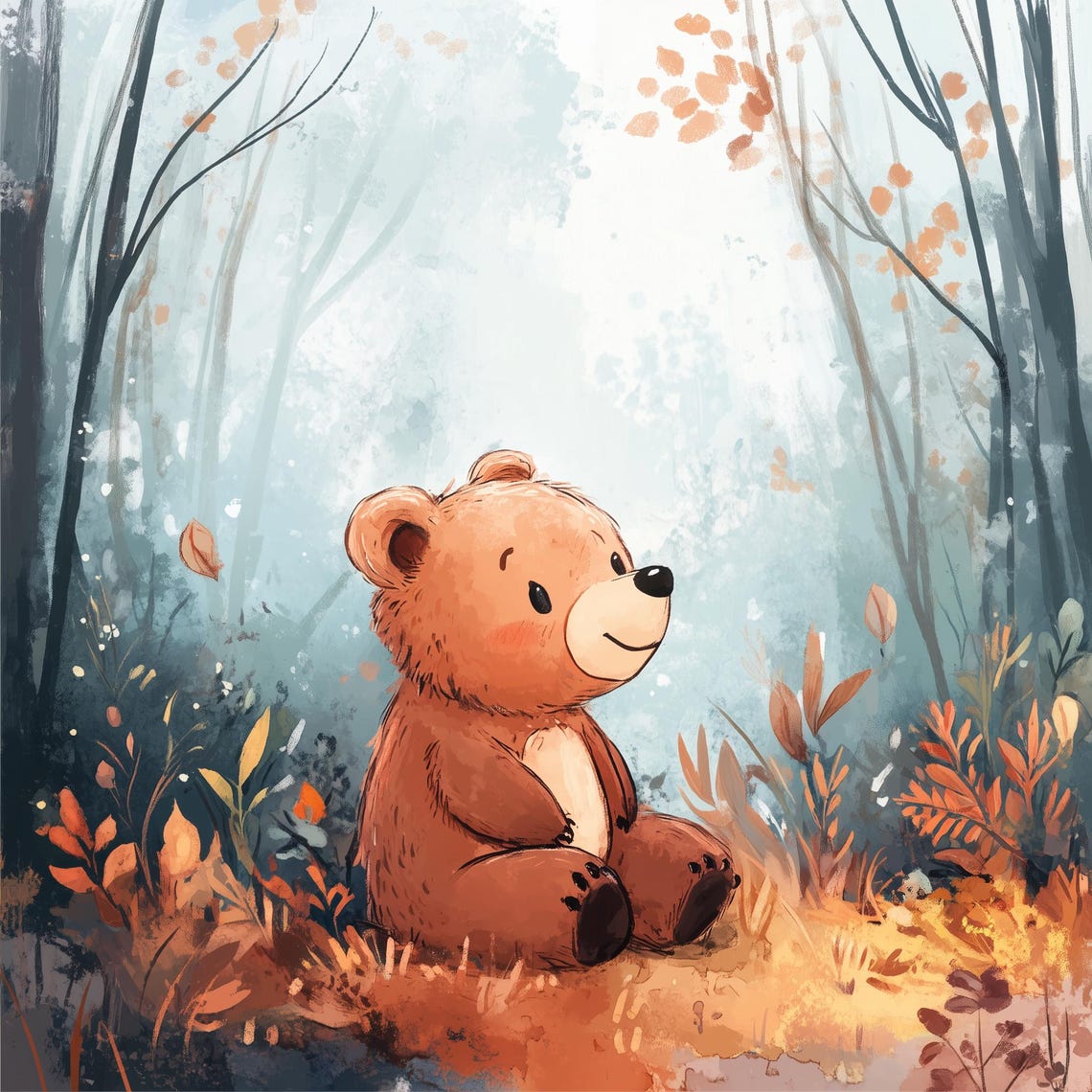 10 Children Book Illustration Clipart Pack, Children Book Art, Children ...