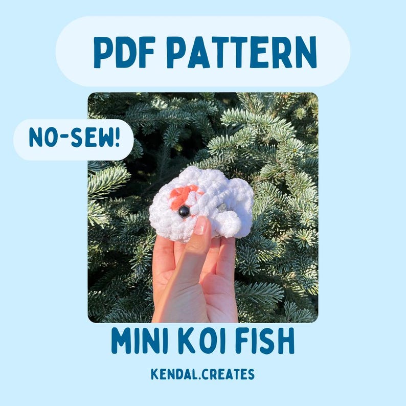 Crochet Pattern Koi Fish Amigurumi Stuffed - Etsy