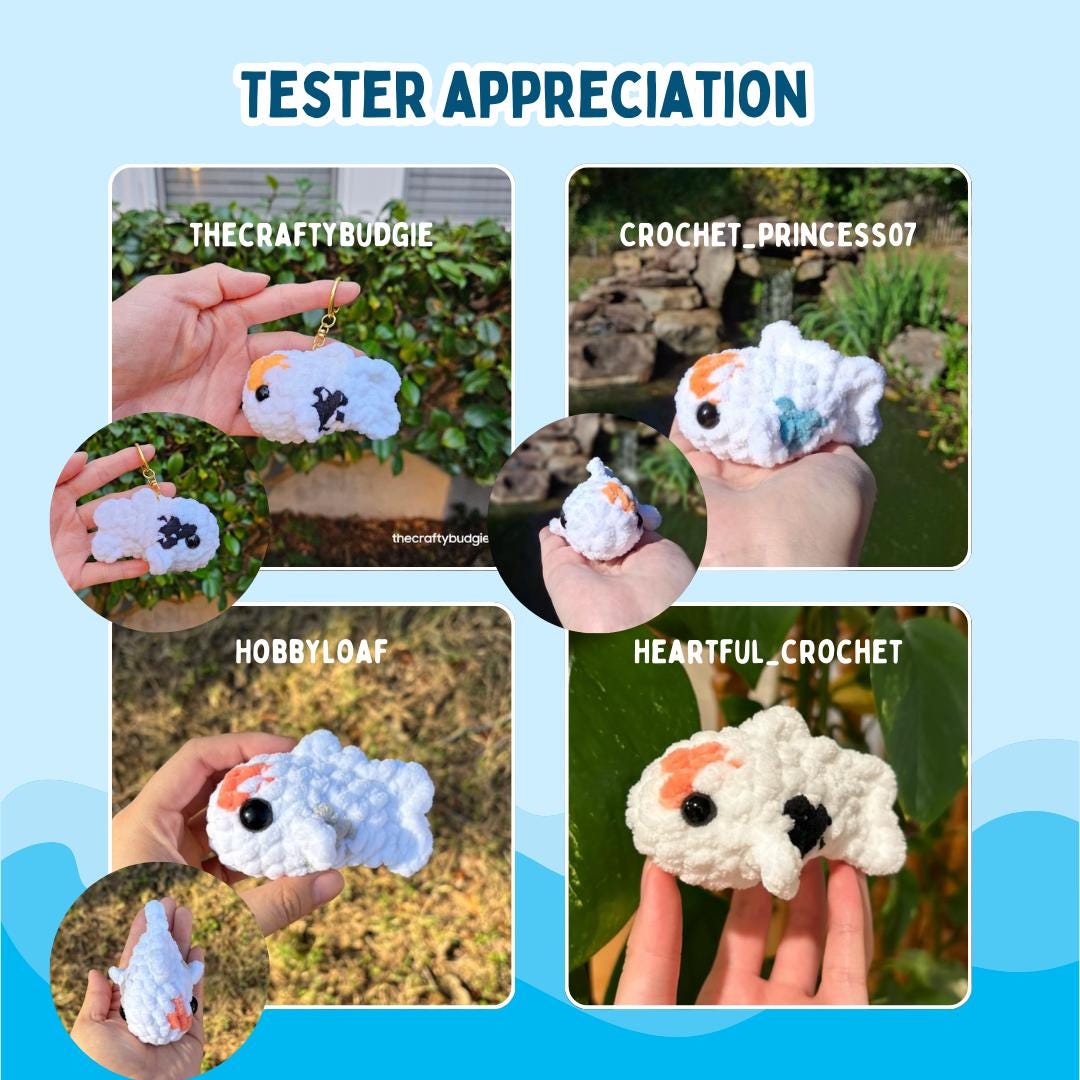 Crochet Pattern Koi Fish Amigurumi Stuffed - Etsy