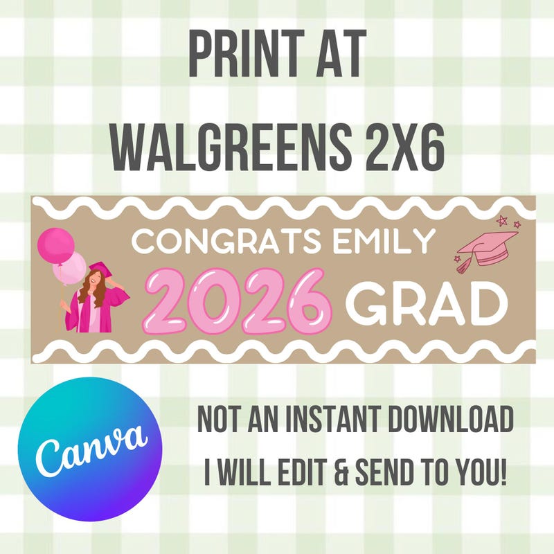 Custom Walgreens Banner - Etsy