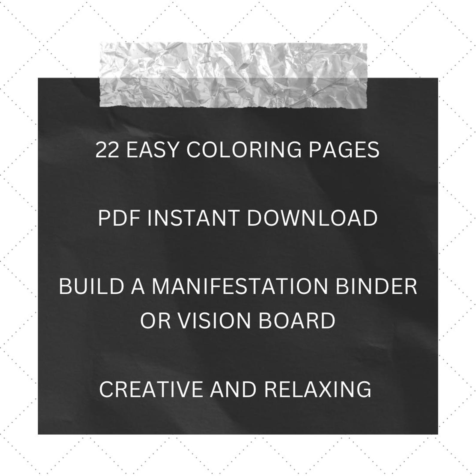 Money Affirmations Adult Coloring Pages: Wealth & Abundance (printable ...