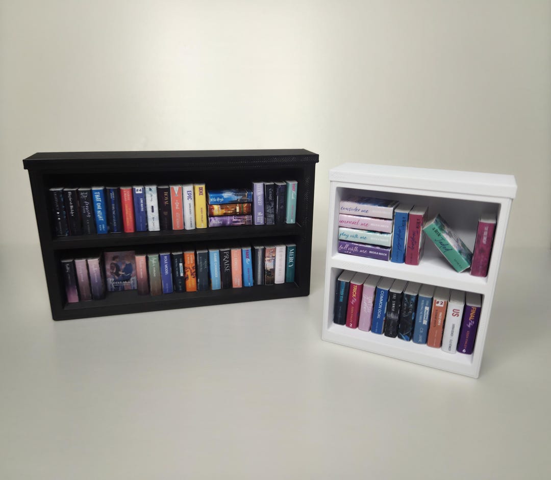 Miniature Bookcase for Mini Books | 3D Printed Shelf Display for Book ...