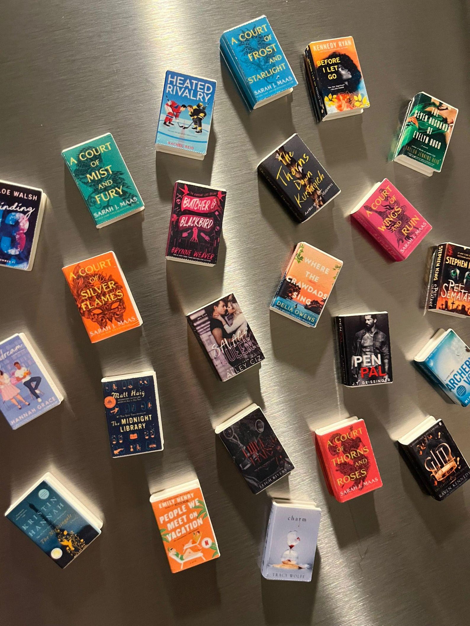 Mini Book Magnets: Book Lover Fridge Decor - Choose Your Titles From ...
