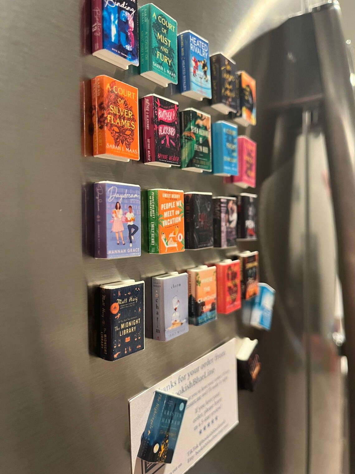 Mini Book Magnets: Book Lover Fridge Decor - Choose Your Titles From ...