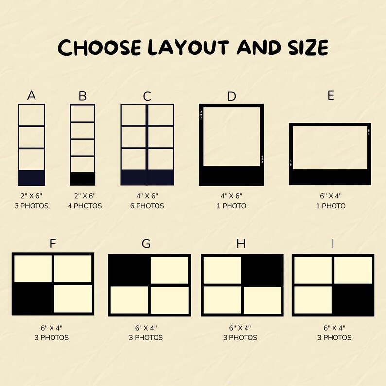 Custom Photobooth Template Personalized Photo Booth Templates 2x6 Photo ...