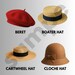 Hat Types Illustrated Guide - 1 Page Digital Download - Educational Hat ...
