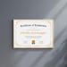 Certificate of Completion Template, Editable Printable Award for ...