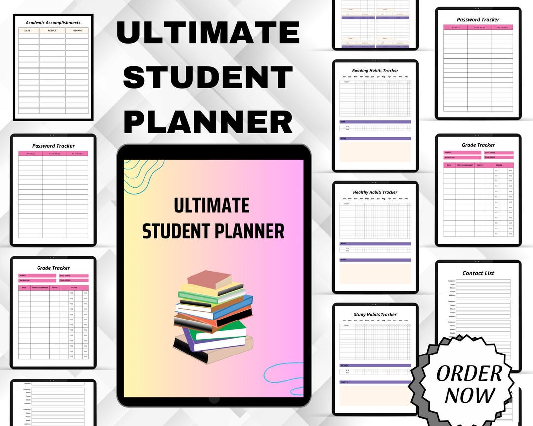 Ultimate Student Planner Bundle | Study Planner Bundle | Academic ...