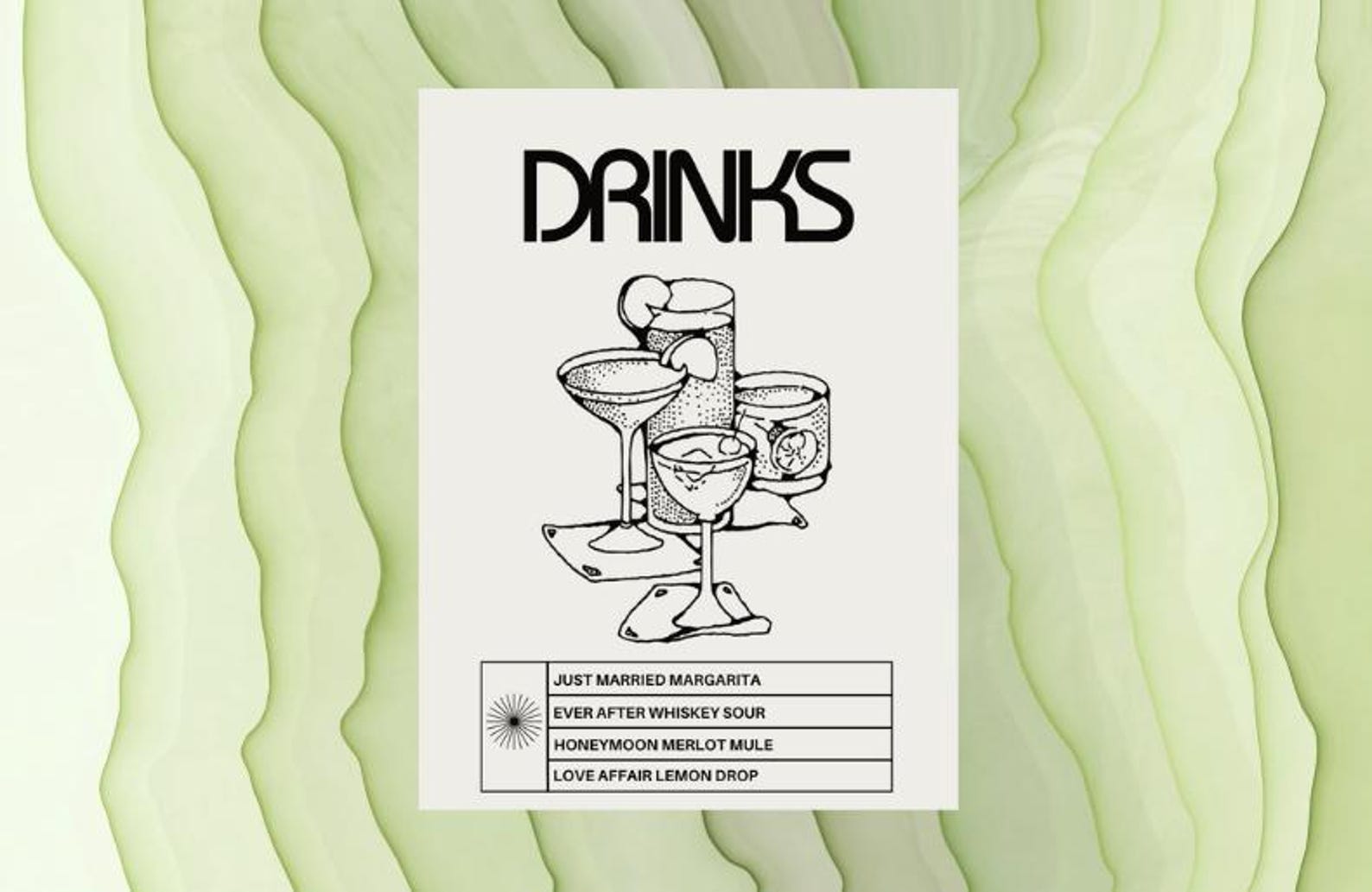 Wedding Signature Cocktail Menu, Custom Bar Sign, Personalized Drink ...