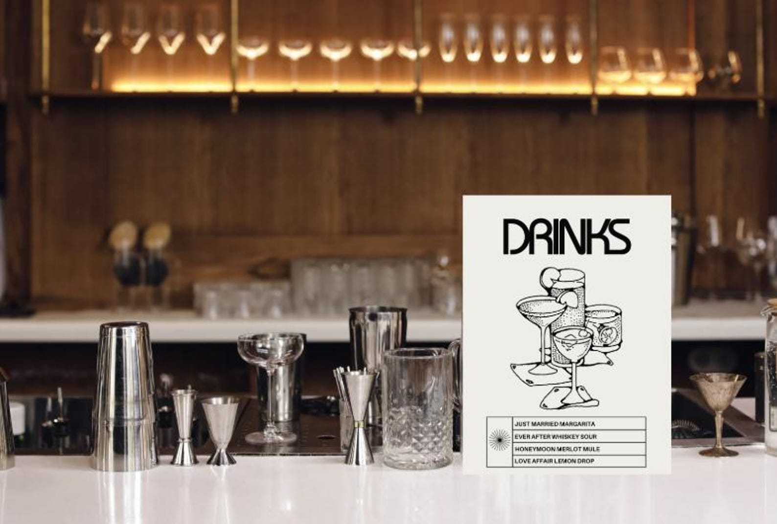 Wedding Signature Cocktail Menu, Custom Bar Sign, Personalized Drink ...