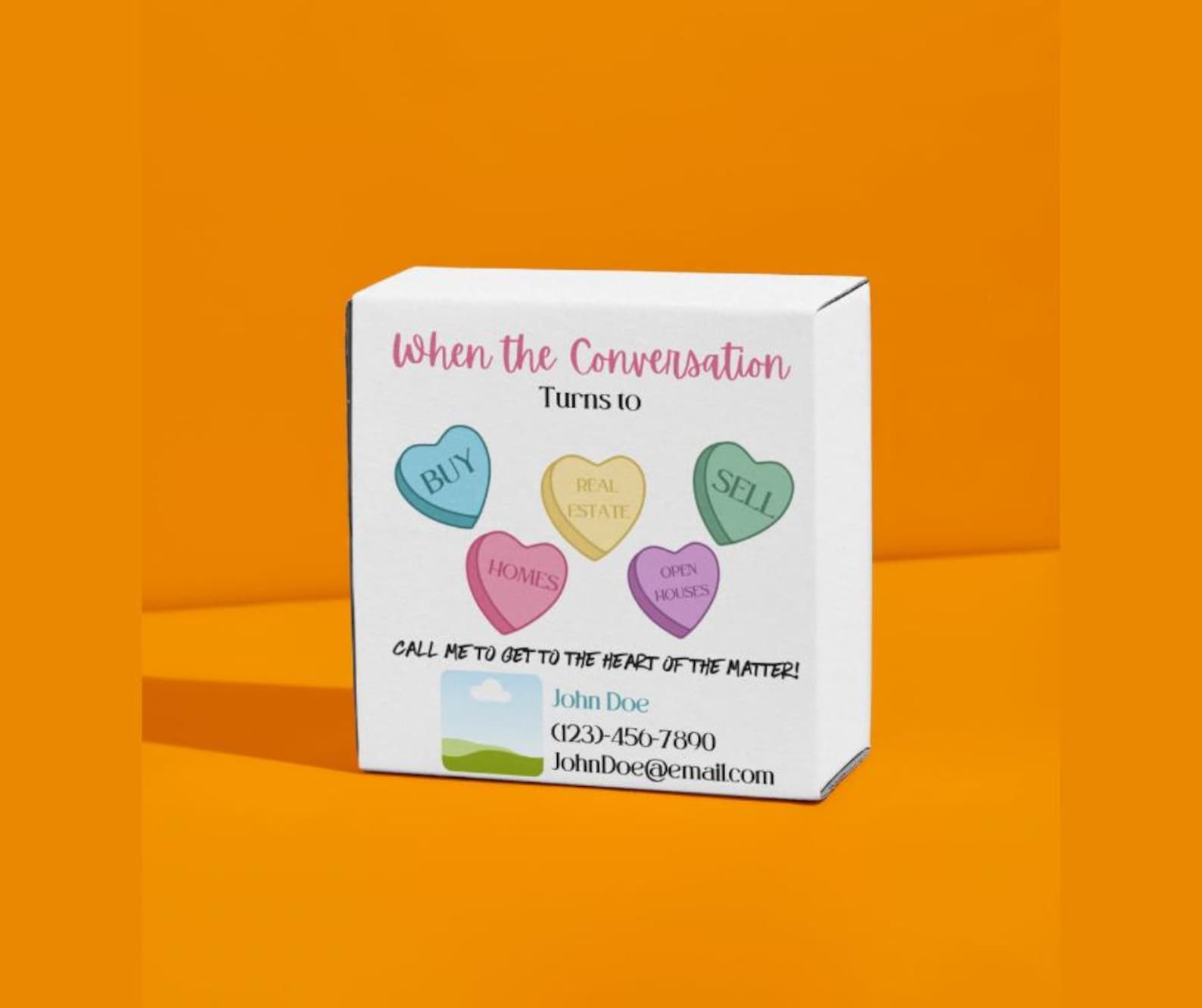 Valentines Conversation Heart Pop-by Tag Template - Etsy