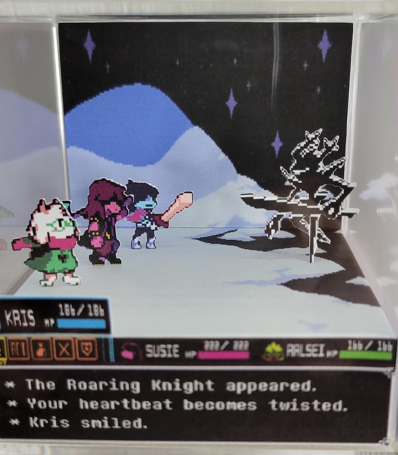 Deltarune: the Roaring Knight! Diorama | Video Game Pixel Art ...