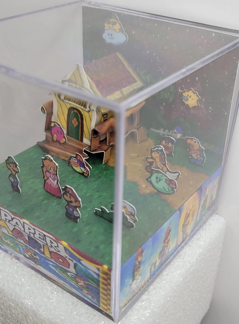 Paper Mario 64: After-party! Diorama - Etsy