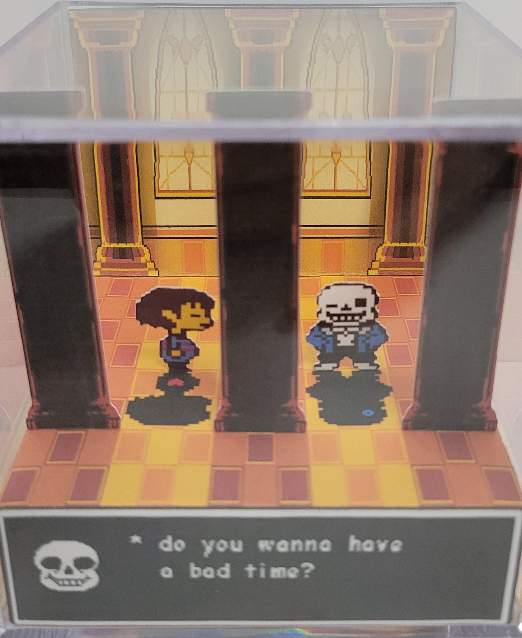 Undertale: Sans! Diorama | Video Game Pixel Art Decoration | Gift for ...