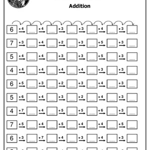 1st & 2nd Grade Mental Math Hard Addition Worksheets Bundle – 10 ...