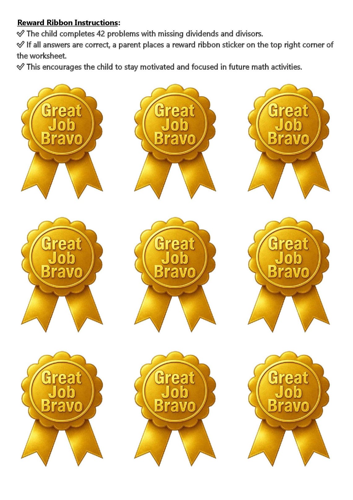 10 Printable Division Practice Worksheets Bundle With Dividends and ...